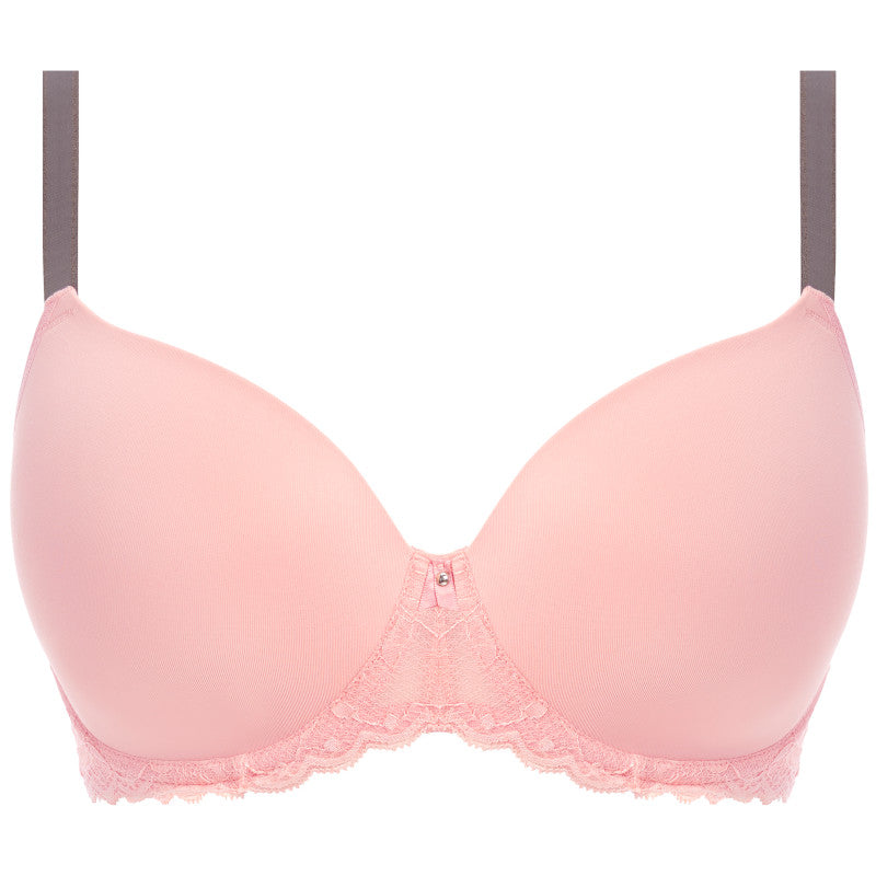 Freya Offbeat Moulded T Shirt Bra Pink Rosehip Aa5450rop Poinsettia