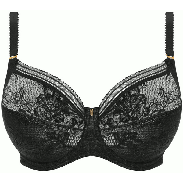 Fantasie Fusion Lace Bra Full Cup Side Support Black | FL102301BLK ...