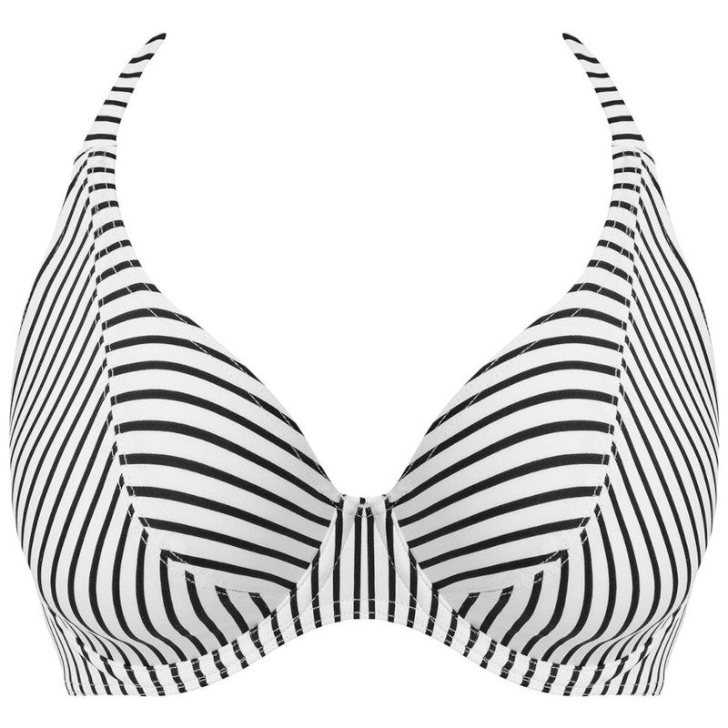 Freya Swim Jewel Cove Halter Bikini Top Stripe Black | AS7232SBL ...