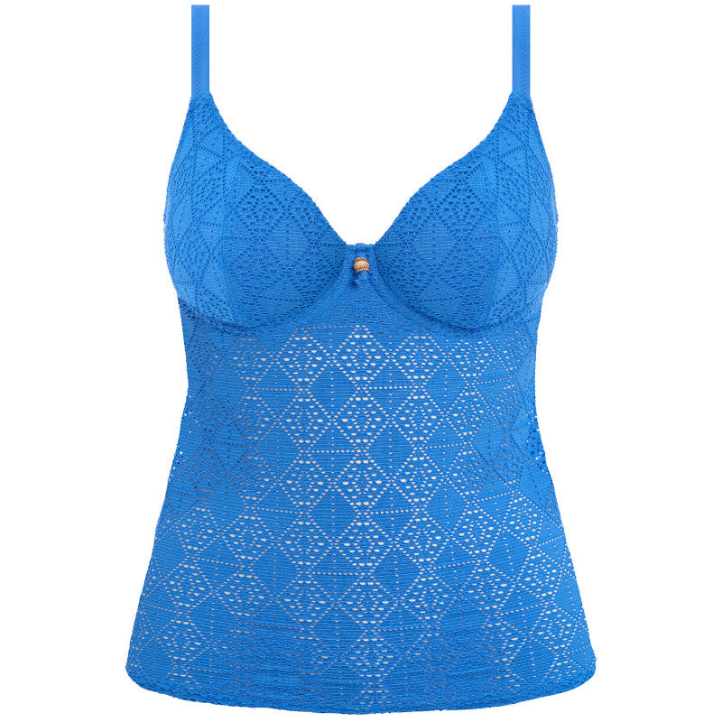 Freya Swim Nomad Nights Tankini Swim Top Blue Crochet | AS205456ALT ...