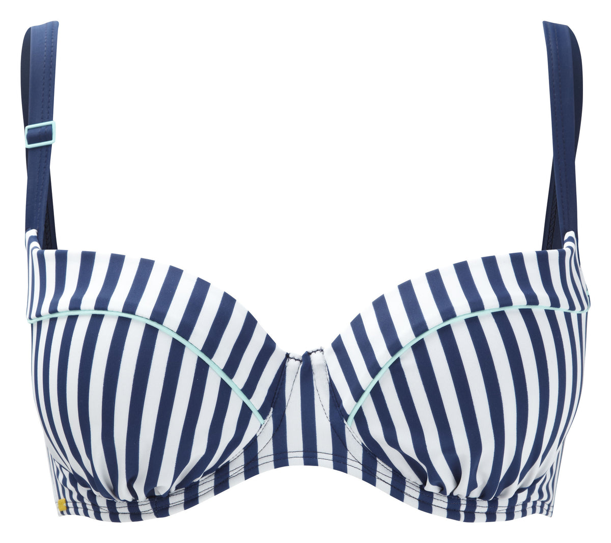 Cleo Swim Lucille Blue And White Stripe Bikini Cw0062 Poinsettiastyle