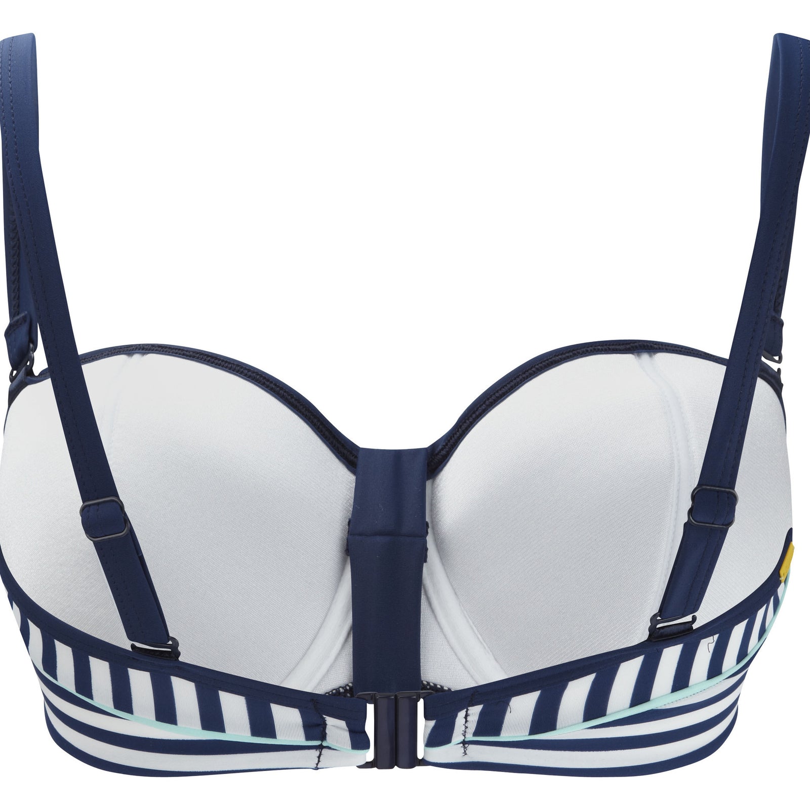 Cleo Swim Lucille Blue White Bandeau Bikini Cw0063 Poinsettiastyle