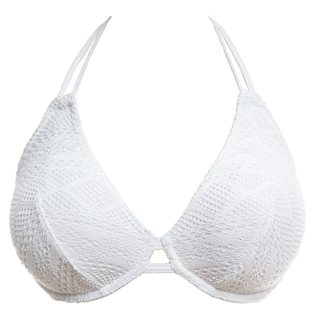 Freya Swim Sundance Halter Bikini Top White Crochet | AS3971WHE ...