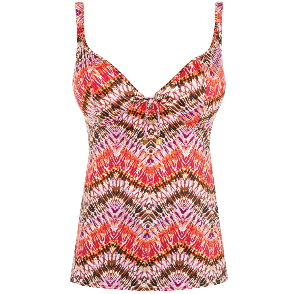 Freya Swim Inferno Amber Plunge Tankini Top | AS3757AMR | Poinsettia ...