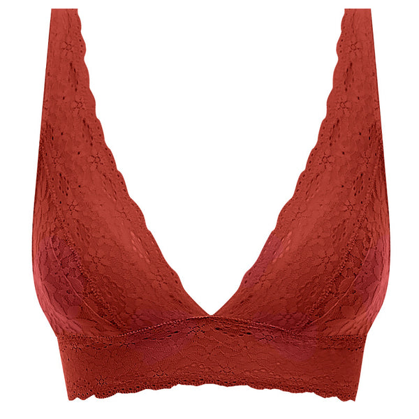 Wacoal Halo Lace Soft Cup Bra Red Pear | WA811205604 | Poinsettia ...